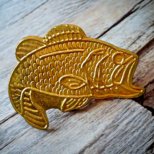 Vintage Large Mouth Bass Lapel Pin - Fishing, Hunting, Boating | eBay