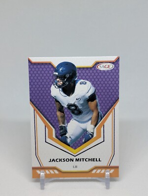 2024 SAGE🔥JACKSON MITCHELL🔥MINT?!🔥RARE PURPLE🔥CONNECTICUT/PANTHERS🔥RC ...