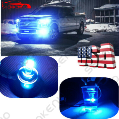9005+9006+H11 6pcs Ice Blue LED Headlight Hi/Low Beam Bulb 8000K Fog ...