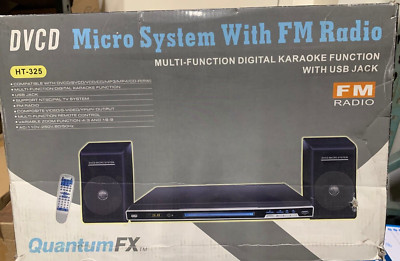 Quantum FX HT-325: DVCD Micro System w/ FM Radio & Remote Control ...