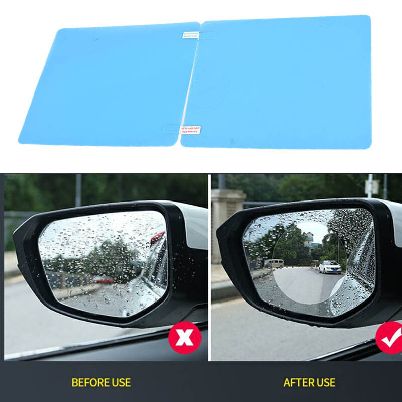 1pair Rainproof Anti-fog Car Rearview Mirror Film Sticker Protect_d1 | eBay