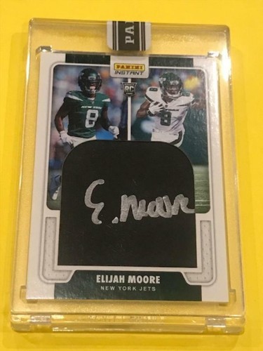 ELIJAH MOORE 2021 Panini Instant Home & Away /10 ROOKIE RC Auto ...