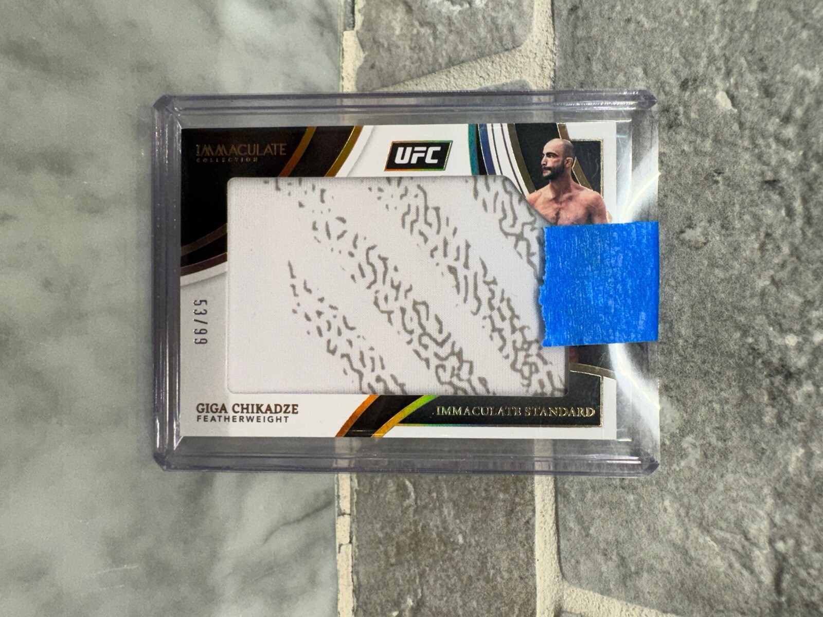 🥊🛡️ 2022 Panini Immaculate Collection UFC Patch Giga Chikadze /99 🛡️🥊 ...