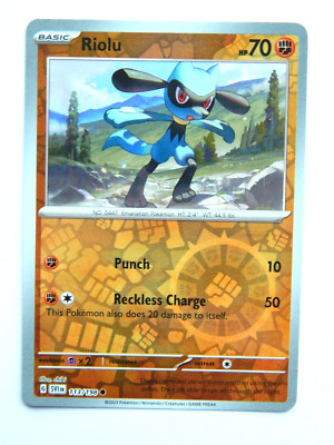 Riolu 113/198 NM Pokemon Card Scarlet & Violet SVI EN 2023 Fighting ...