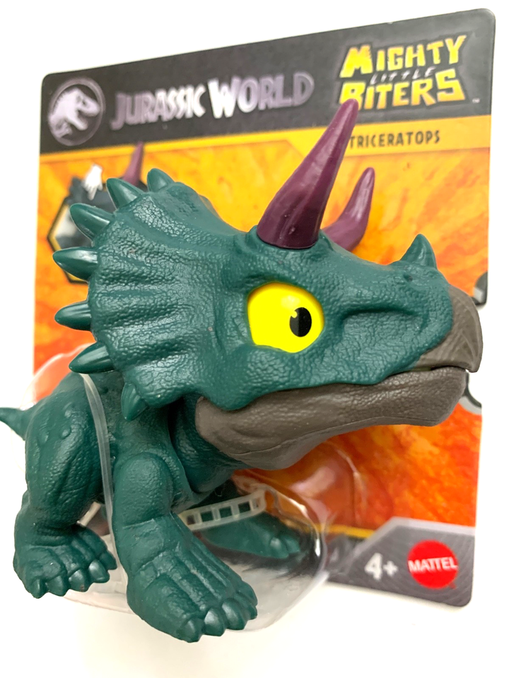 "Jurassic World" Triceratops, Mighty Little Biters, Mattel New | eBay