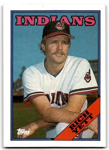 1988 Topps Baseball Card Rich Yett Cleveland Indians #531 | eBay