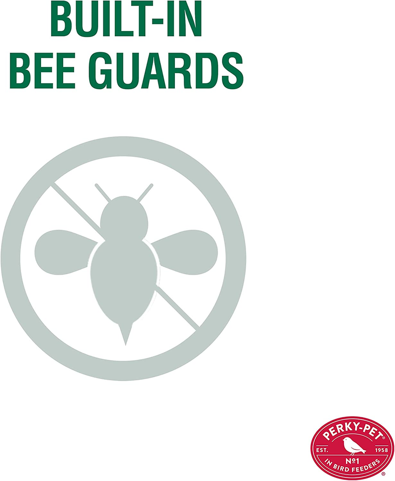 Hummingbird Feeder 30 oz Red Plastic with Perches Built-In Ant Moat Bee ...