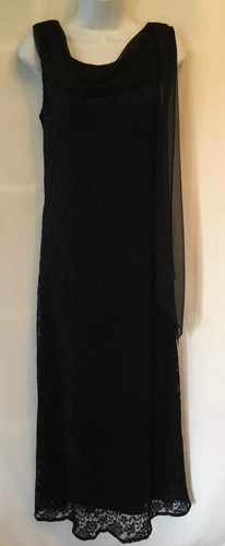 STUDIO CONNECTION~BEAUTIFUL BLACK DRESS WITH 1920’S FLAIR~LADIES SZ:10 ...