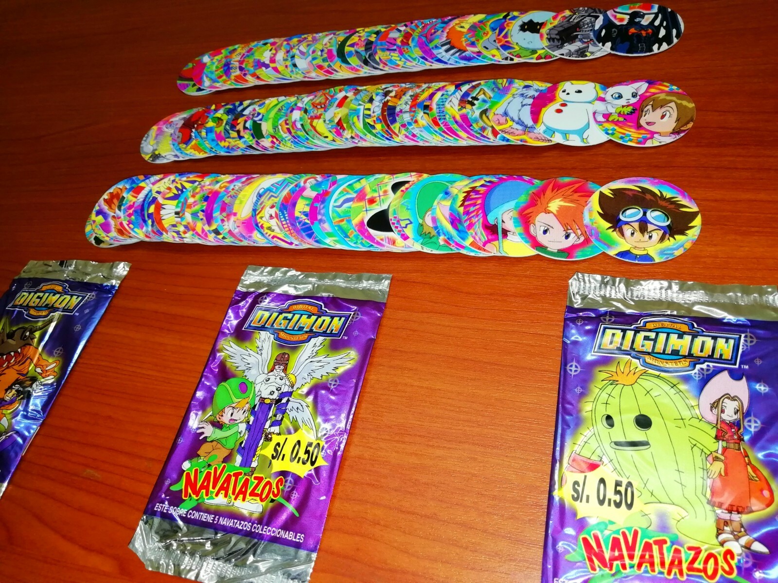 Digimon Adventure Tazos COMPLETE SET 140/140!! Pogs Ultra Rare Set ...
