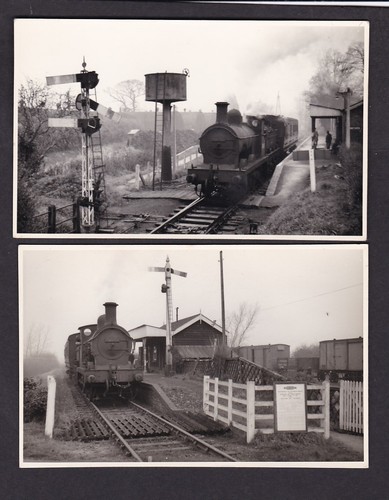 Railway BR Kent & East Sussex loco #31065 x2 1953 photos Tenterden ...