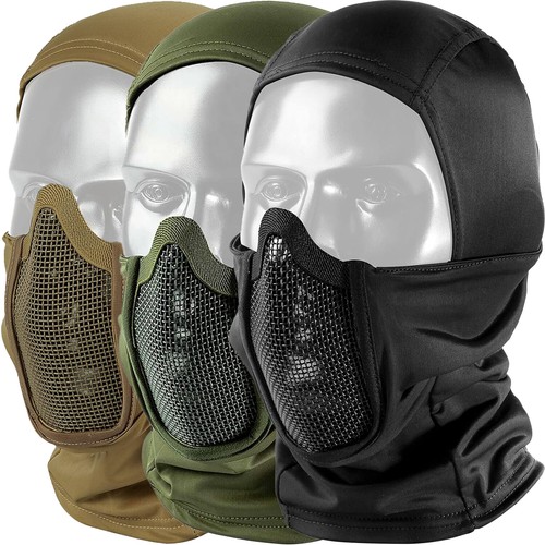 Balaclava Mesh Mask Ninja Tactical Mask with Full Face Protection for ...