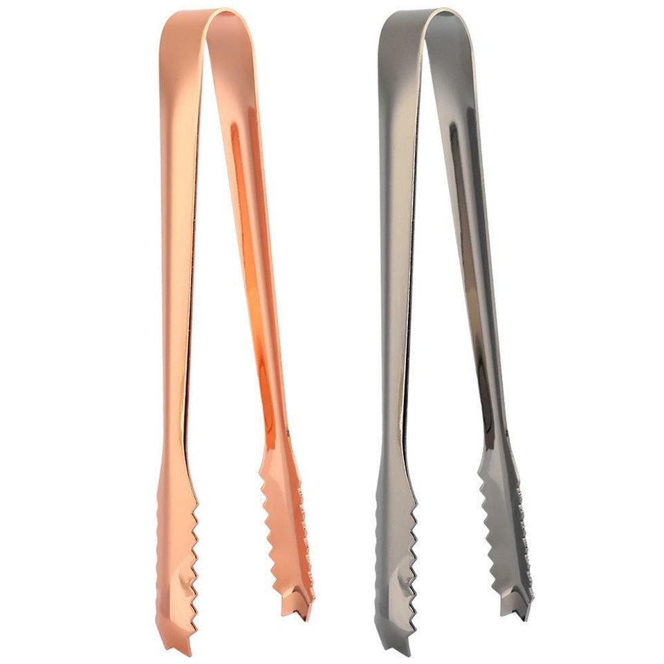 Stainless Steel Kitchen Cooking Food Salad Ice Tong Non-slip Clip Bar ...