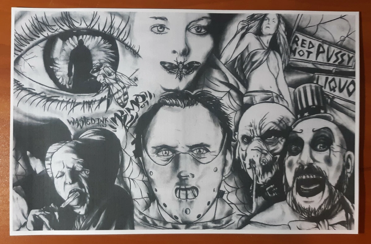 Horror Movie Tattoo Flash