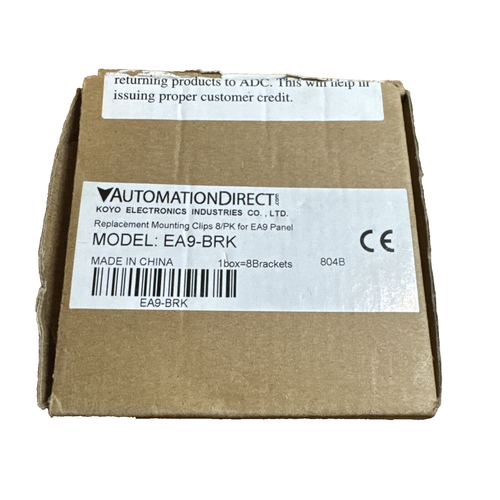 AUTOMATION DIRECT EA9-BRK CMORE MOUNTING BRACKETS (4) | eBay