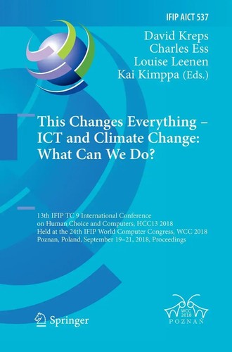 David Kreps (u. a.) | This Changes Everything - ICT and Climate Change: What... 3030076156 | eBay.de