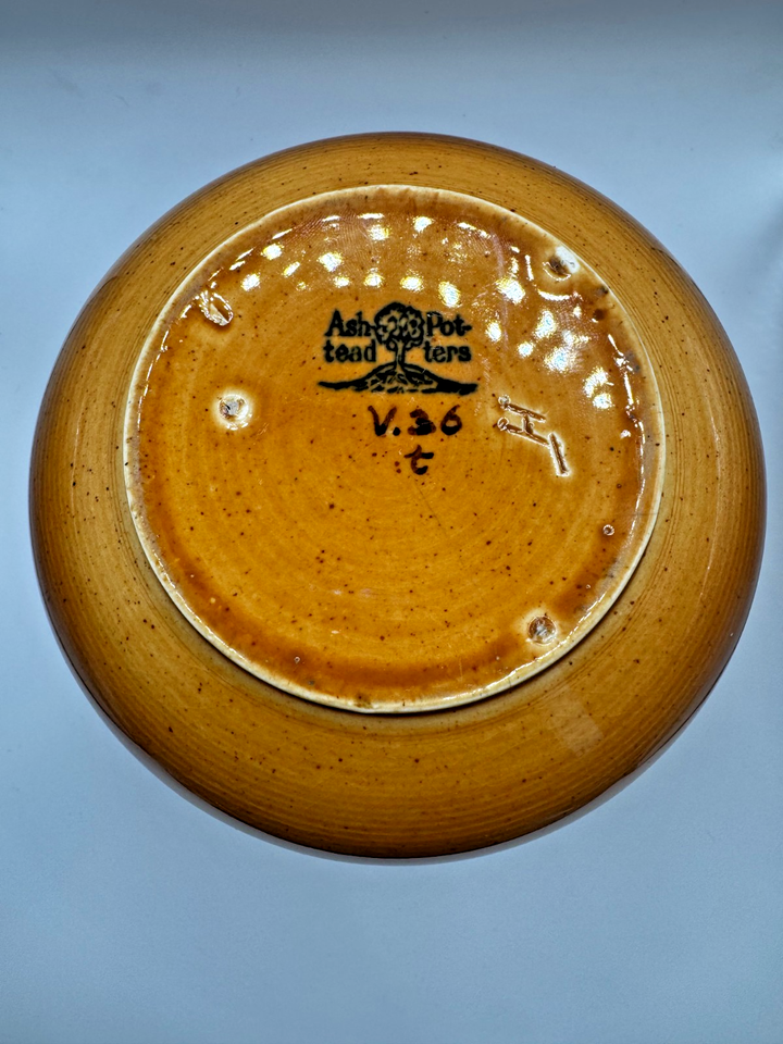 Ashtead Pottery 3 Handled Vase Buff Cinnamon Hand Thrown 6.5" Vintage ...