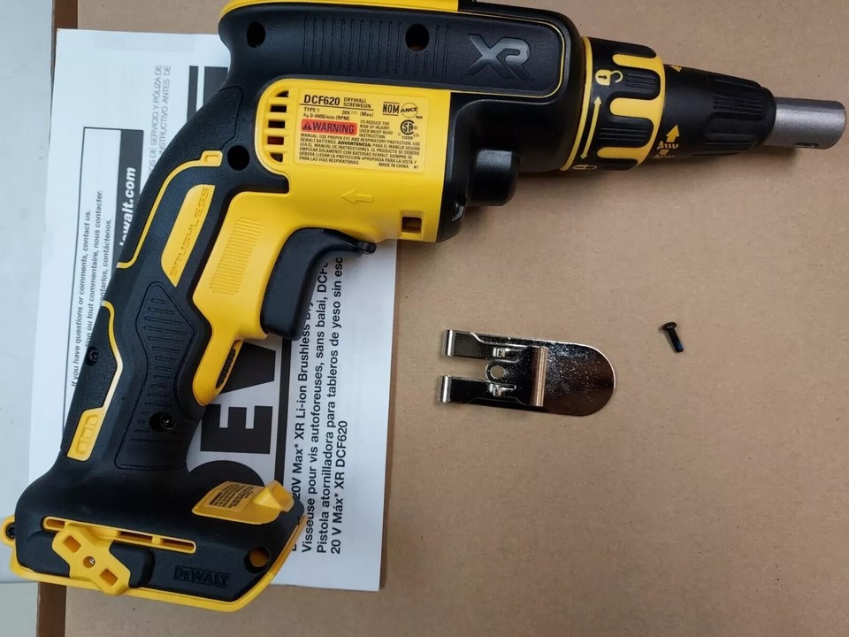 NEW DEWALT DCF620B 20V MAX XR Brushless Drywall Screwgun (Tool Only ...