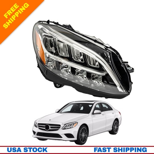 RH Passenger Side For 2019-2021 Mercedes-Benz C300 C43 W205 Full LED ...