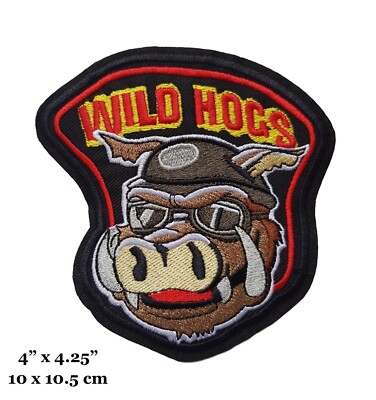Wild Hogs Movie Biker Group Logo Motorcycle Embroidered Iron On Patch | eBay