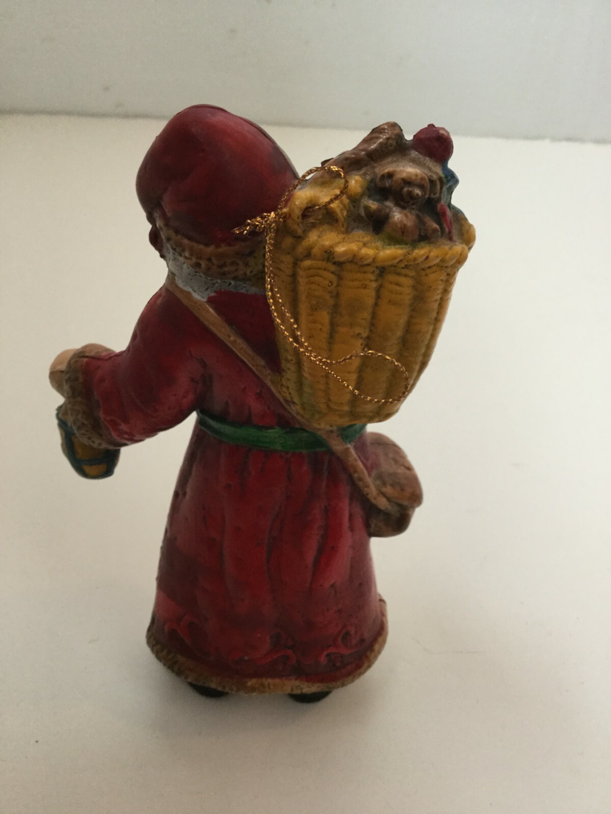 Old World Style Plastic Santa Claus Father Christmas Hanging Ornament 7 ...