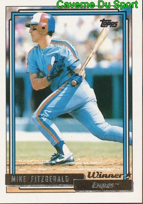 761 MIKE FITZGERALD C EXPOS TOPPS GOLD WINNER BASEBALL CARD 1992 | eBay