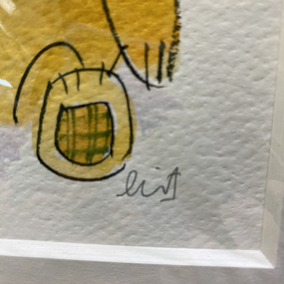 Big Ted. New fun cartoon style big yellow teddy Print Art Limited ...