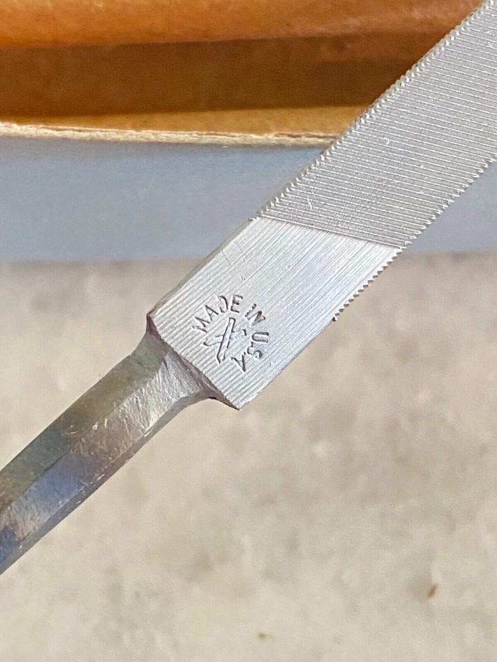 1 new NICHOLSON #14698 - 7" Triangle Extra Slim Taper Hand File, Made ...