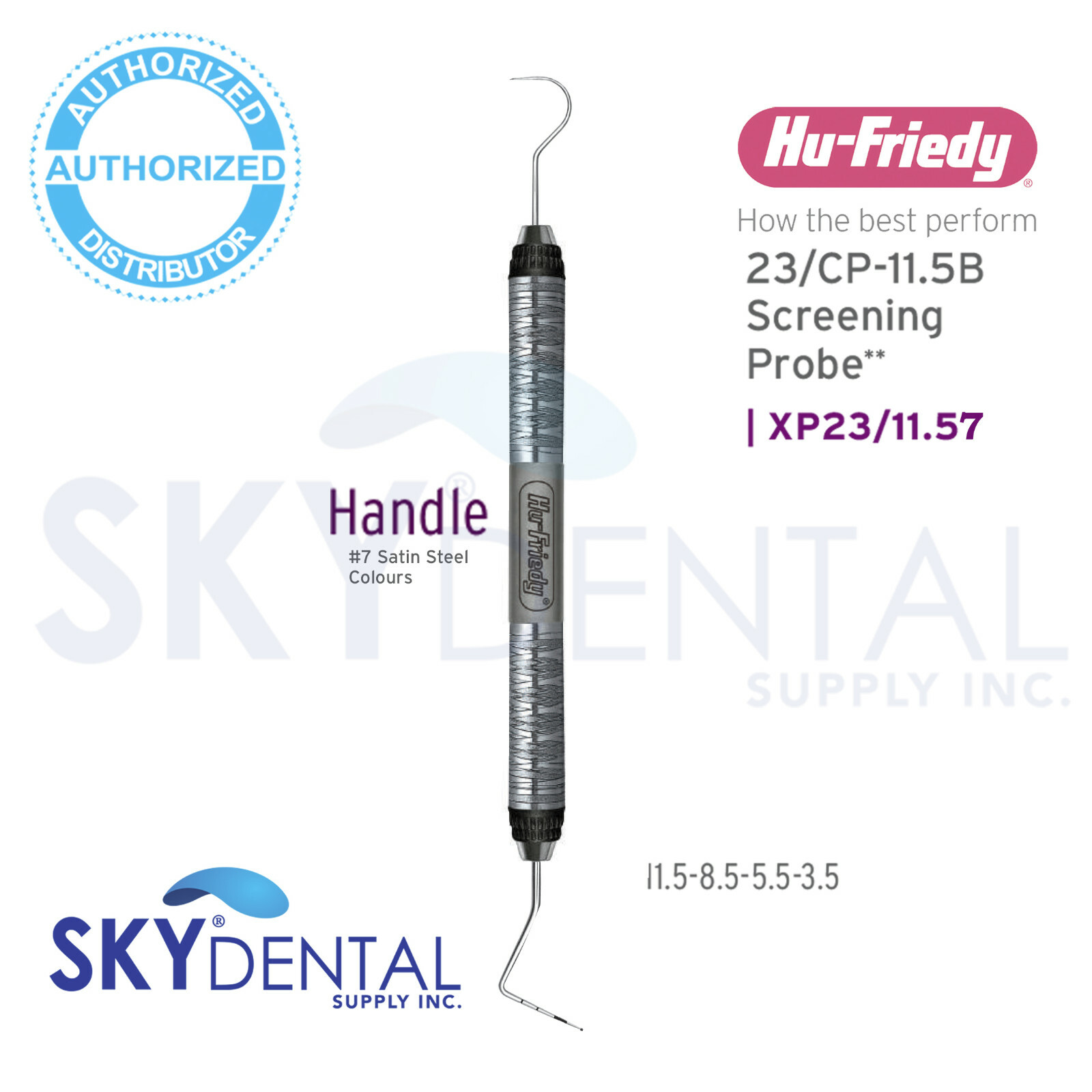 Hu-Friedy 23/CP-11.5B Screening Probe Color-Coded Expro XP23/11.56 ...