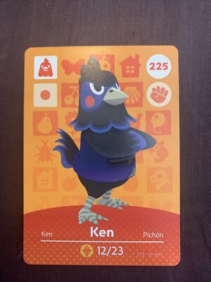Animal Crossing Amiibo Card Series 3 Ken #225 225-IZ-AOE LP Ships Fast ...