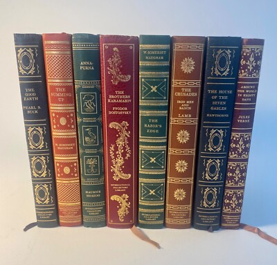 Lot of 8 International Collectors Library Gilded Literature Books ...