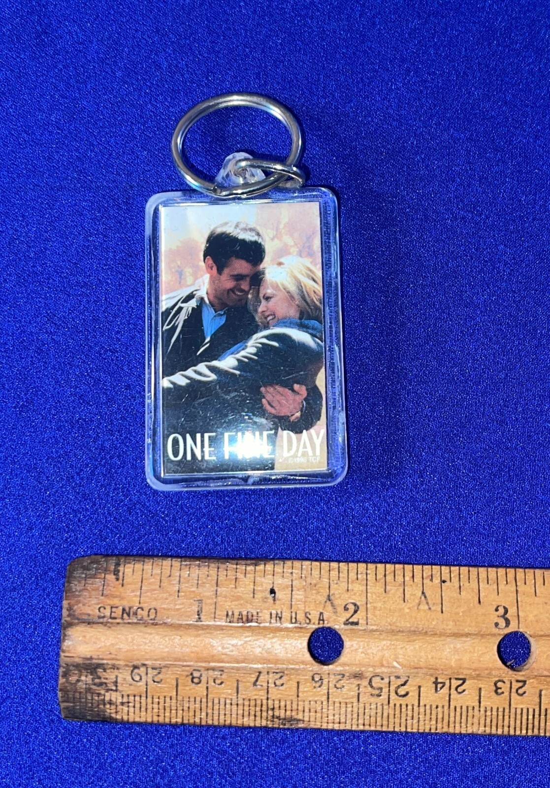 vintage 1996 One Fine Day MOVIE PROMO KEYCHAIN George Clooney/Michelle ...