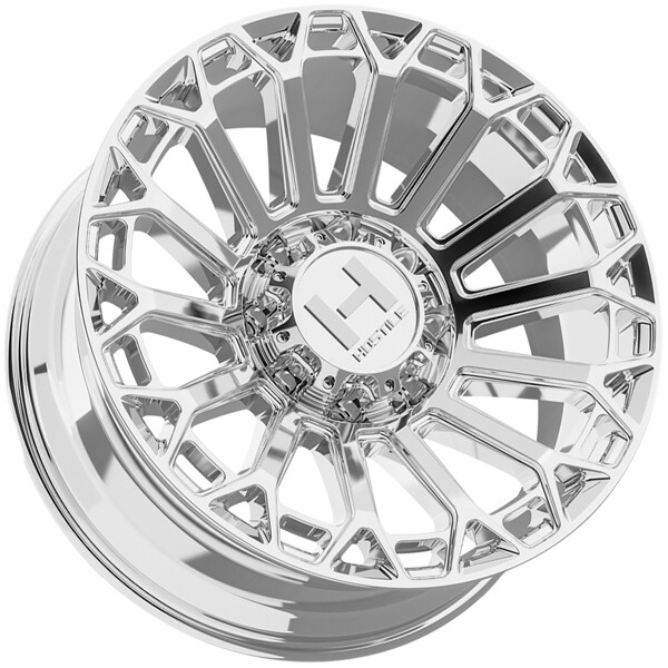 (Set of 4) Hostile H142 Warrior 20x12 8x6.5" -44mm Chrome Wheels Rims ...