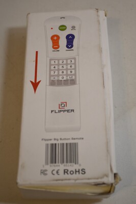Flipper Big Button Universal TV Remote for Seniors TV | eBay