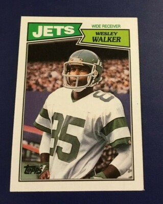 1987 Topps # 132 WESLEY WALKER New York Jets NM | eBay