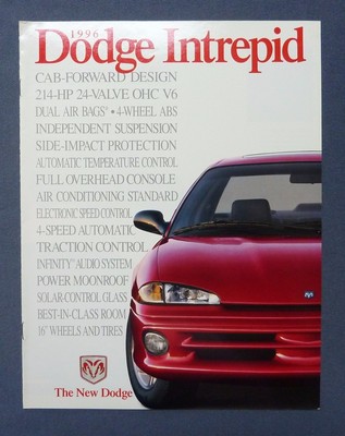 1996 Dodge Intrepid Original Dealer Sales Brochure Genuine Factory ...
