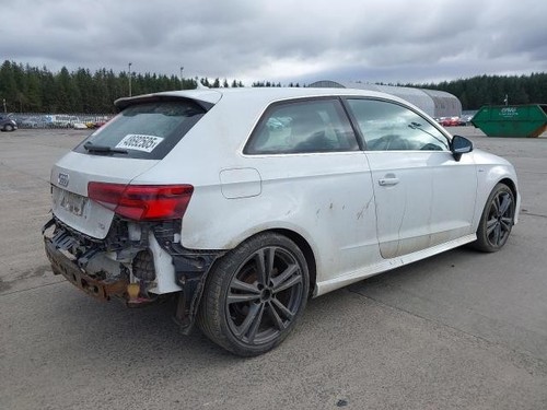 2016-2020 AUDI A3 8V 3 DOOR REAR TAILGATE BOOTLID WHITE BARE SHELL ...