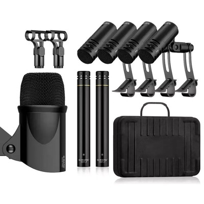 Drum Microphone Kit G-MARK GD1.7 Musical Instruments Mic For Band DJ ...