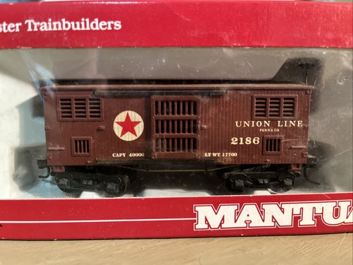 HO - Mantua 28' Wooden 1860 Horse Car Pennsy RR, Union Line - MAN ...