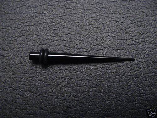 Body Piercing Taper 8g Acrylic 8 gauge BLACK expander | eBay