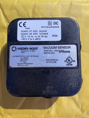 Veeder-Root VACUUM SENSOR 332175-001 USED 330020-463 Module Gilbarco ...