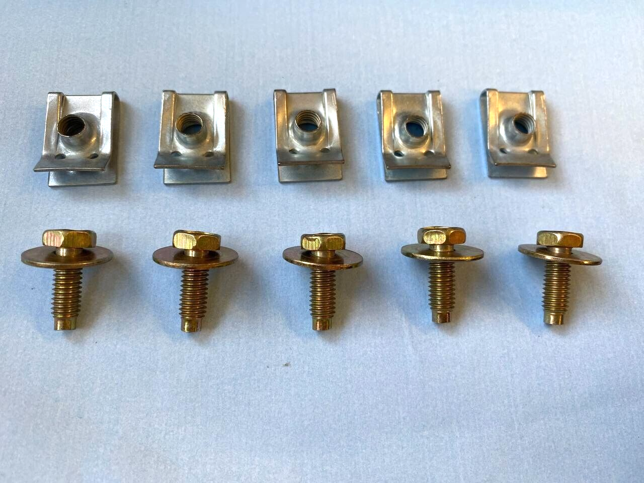 M6 SPIRE SPEED NUTS FASTENER SCREW BOLTS WITH WASHER THREAD BOLT TRIM ...