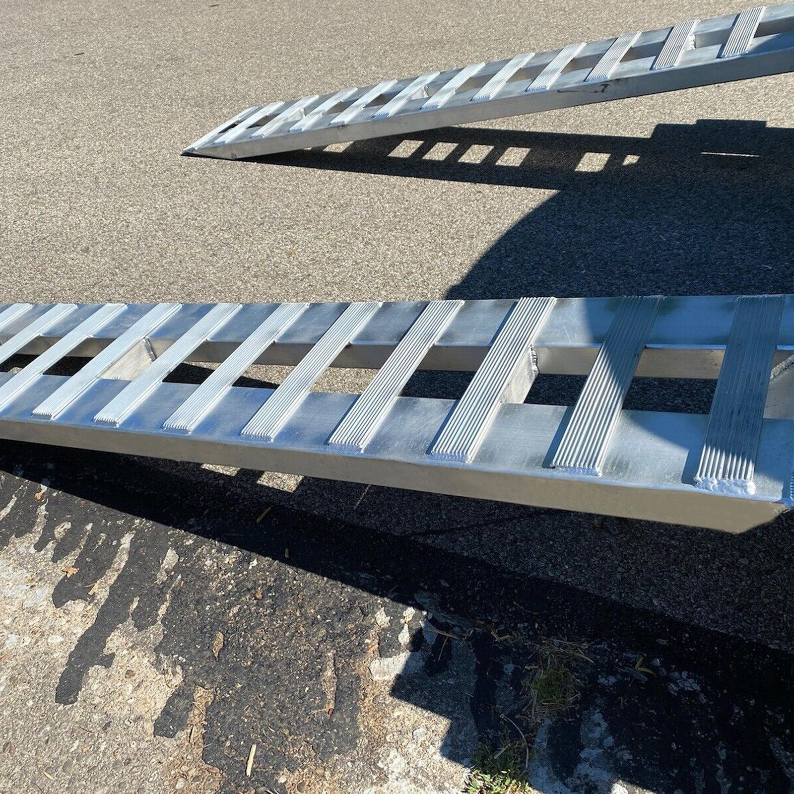 72" x15" Pair Aluminum 8500 LBS Hook Ramps Car Truck Trailer Auto ...