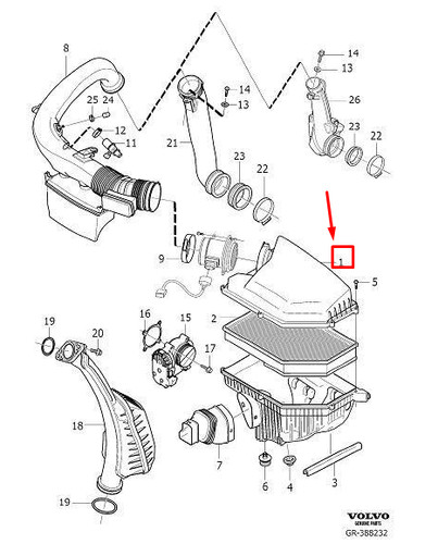 VOLVO+XC60+ENGINE+AIR+FILTER+HOUSING+LHD+31370671 for sale online | eBay