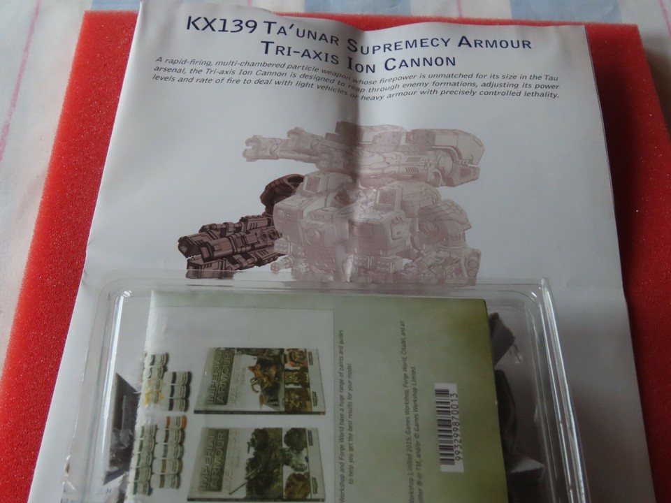 Forgeworld Warhammer 40k Tau KX139 Ta'unar Supremacy Armour Tri-axis ...