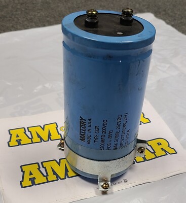 Mallory Capacitor 5200MFD 200V POS +85C TYPE CGR522T200X5L3PH | eBay