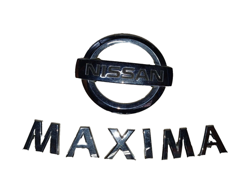 09-14 Nissan Maxima Trunk Logo & Badge Set w Letters Chrome | eBay
