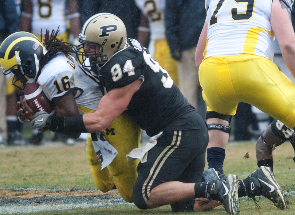 Ryan Kerrigan Purdue Boilermakers black authentic Nike stitched ...