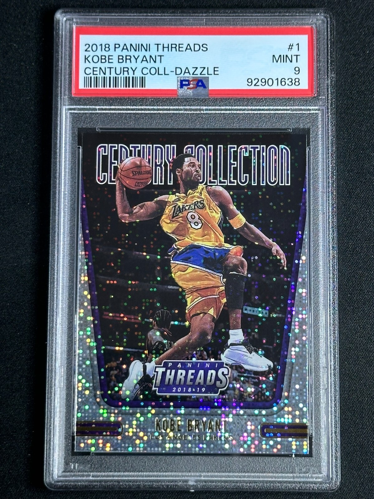 2018-19 Panini Threads - Century Collection Dazzle #1 Kobe Bryant for ...