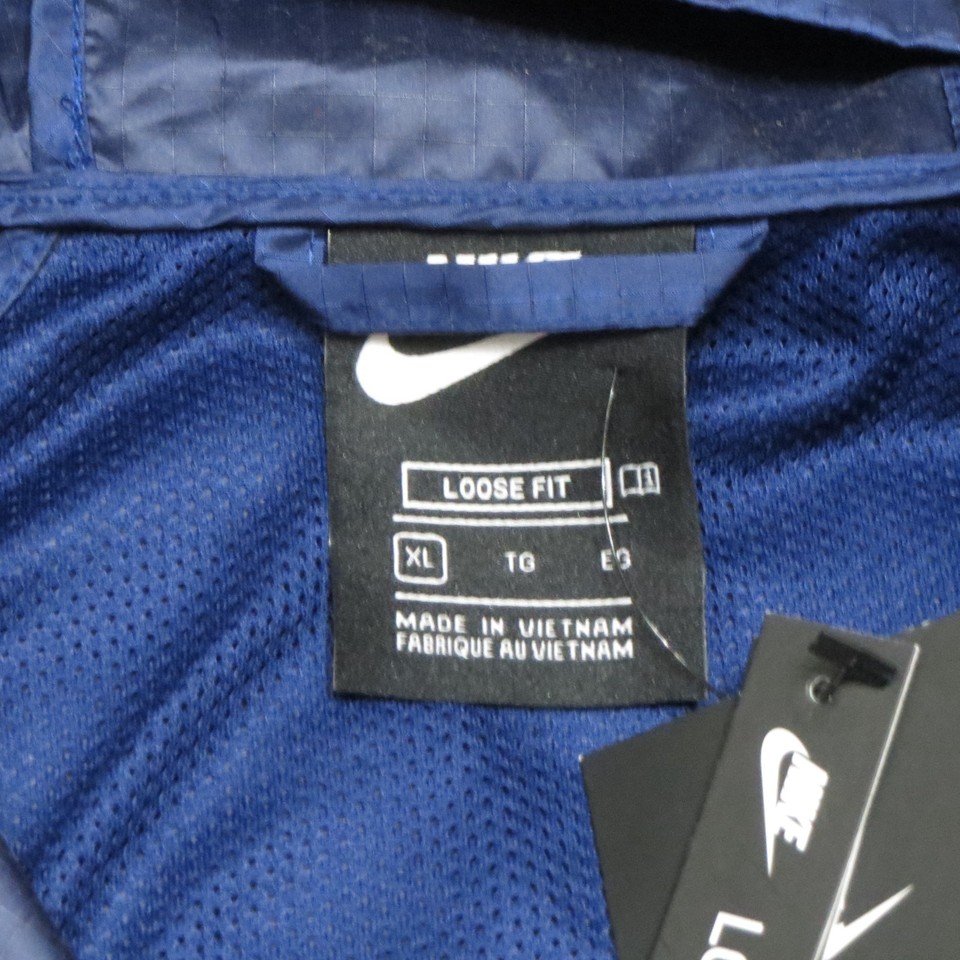Nike Boys Windrunner Jacket Glow In The Dark Loose Fit Blue New w/ Tag ...