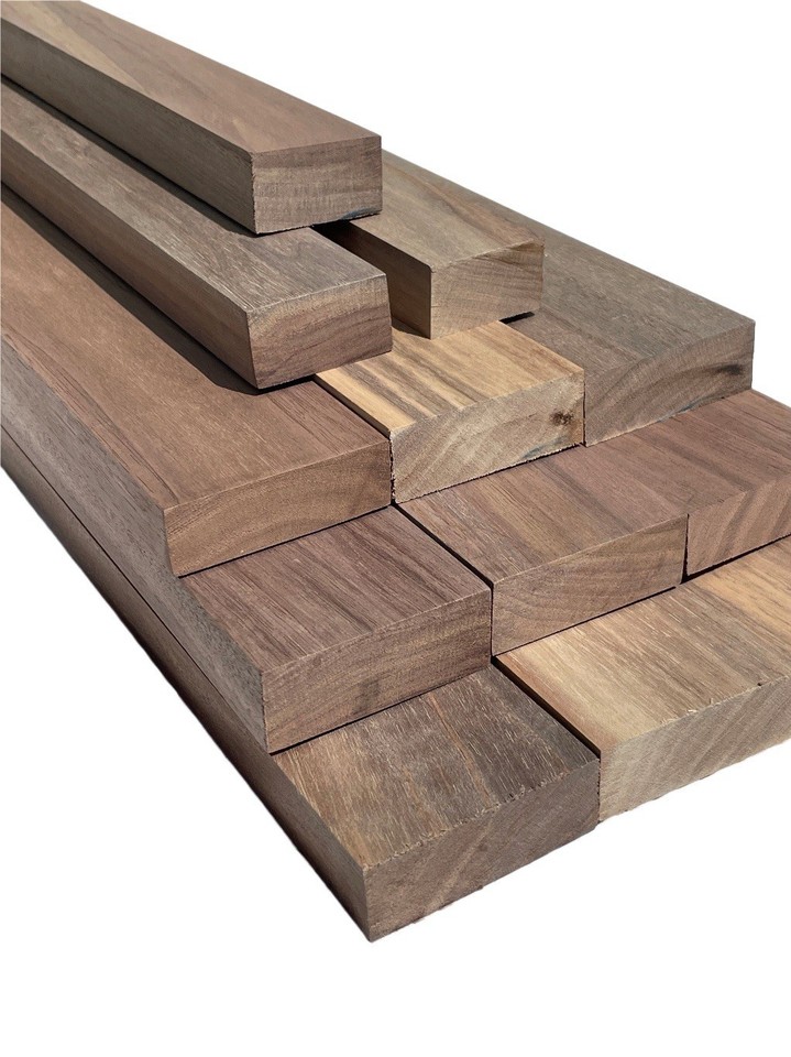 Set 16pc Dark Walnut lumber Board 1”x1,5”x12”(11”3/4) walnut wood ...